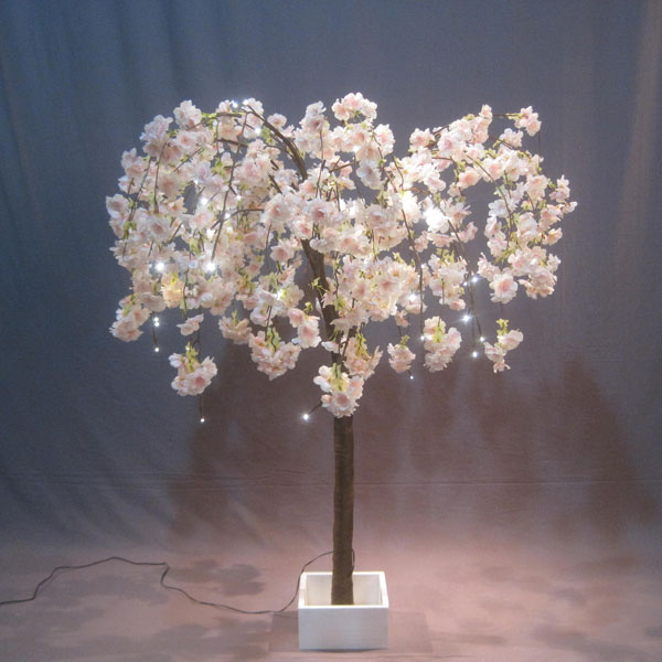 TREE WITH PINK BLOSSOMS LED LIGHTS - Florentia Center